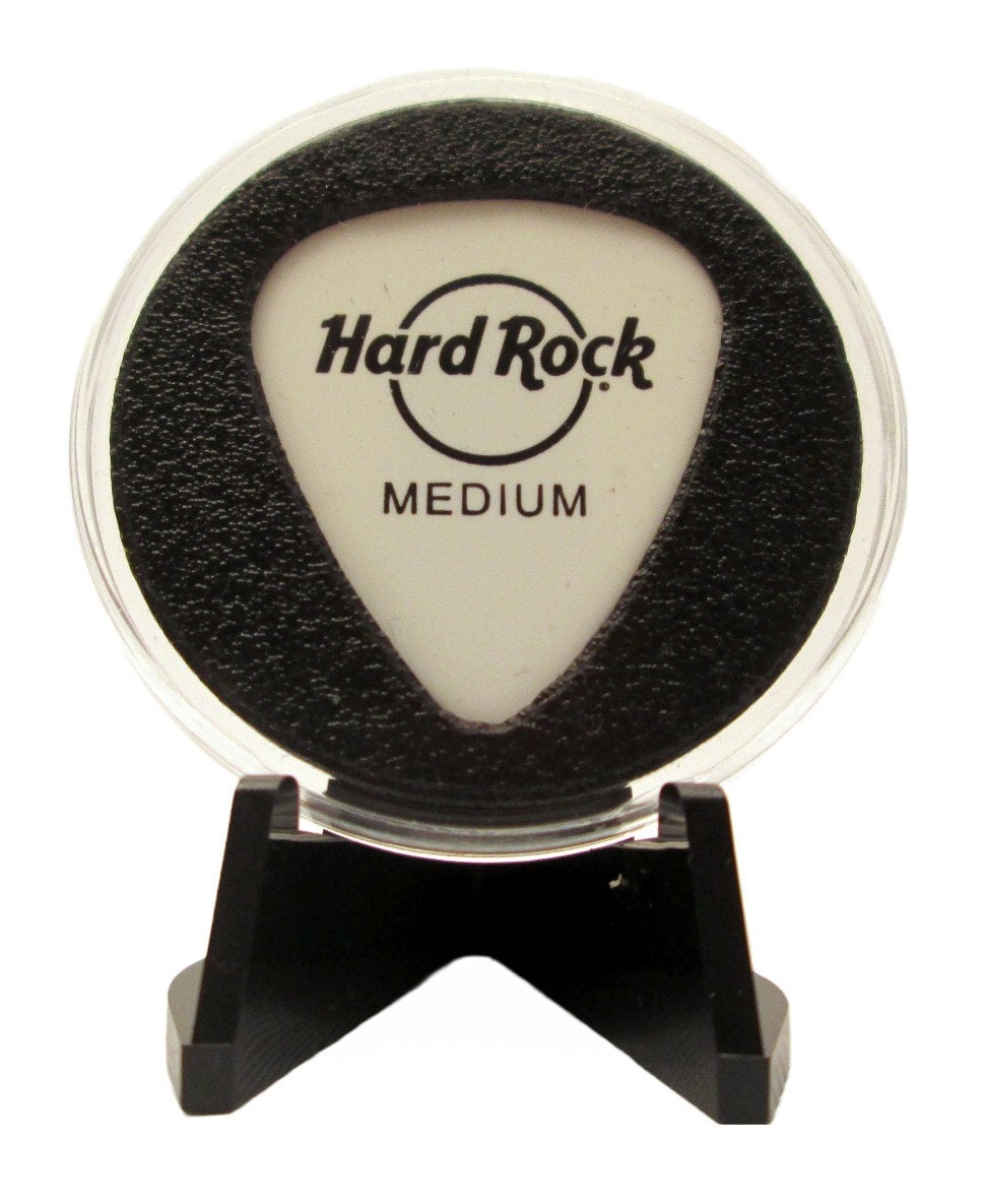 Hard Rock Cafe Guitar Pick (White) + Guitar Pick Display | Buffalo ...