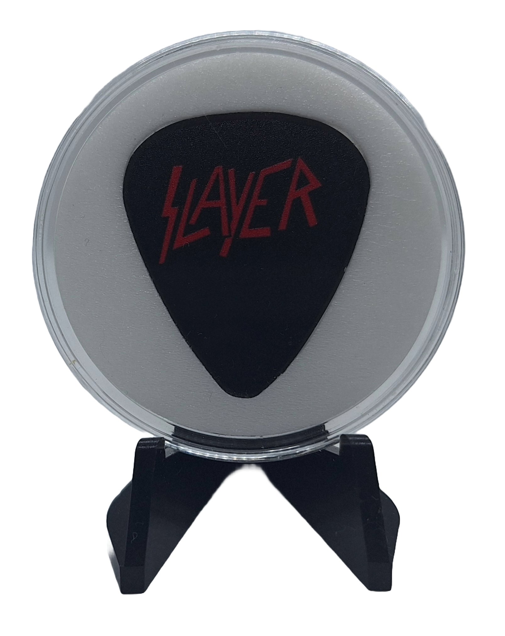 Slayer Logo Guitar Pick #1 + Guitar Pick Display | Buffalo Music Store