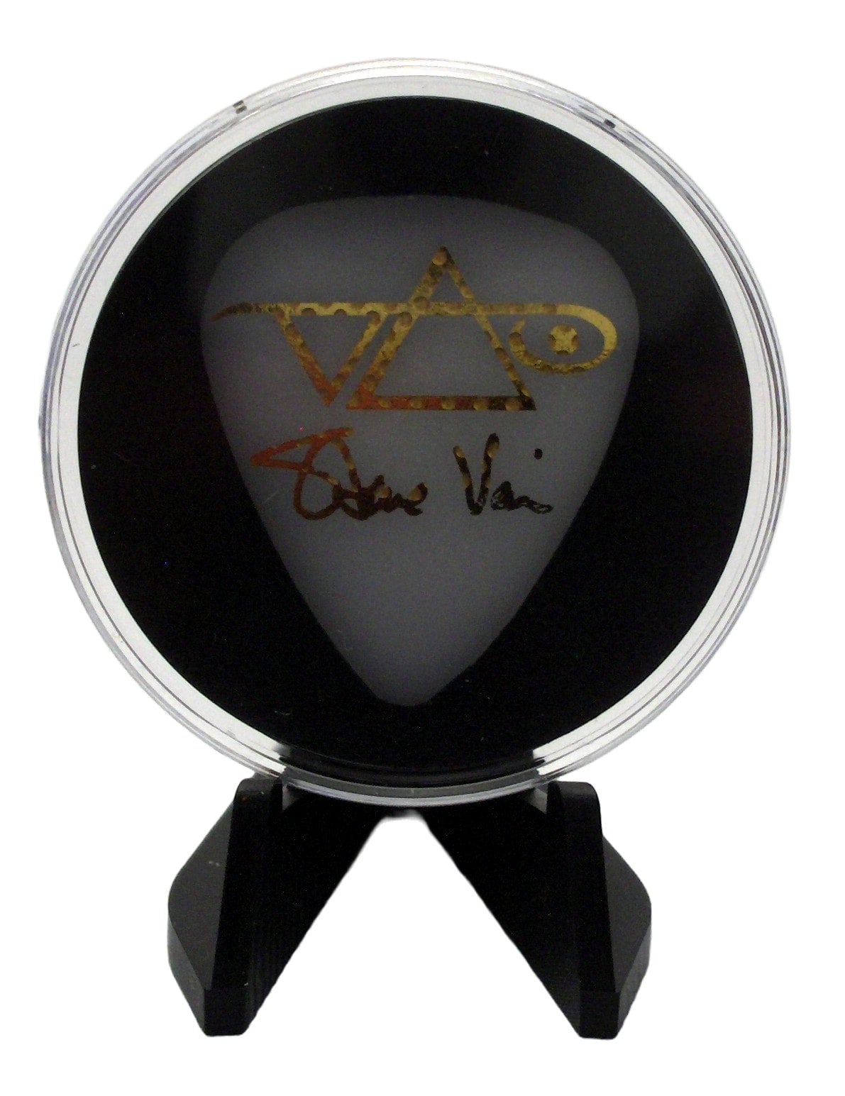 Steve Vai Guitar Pick (White) + Guitar Pick Display | Buffalo Music Store